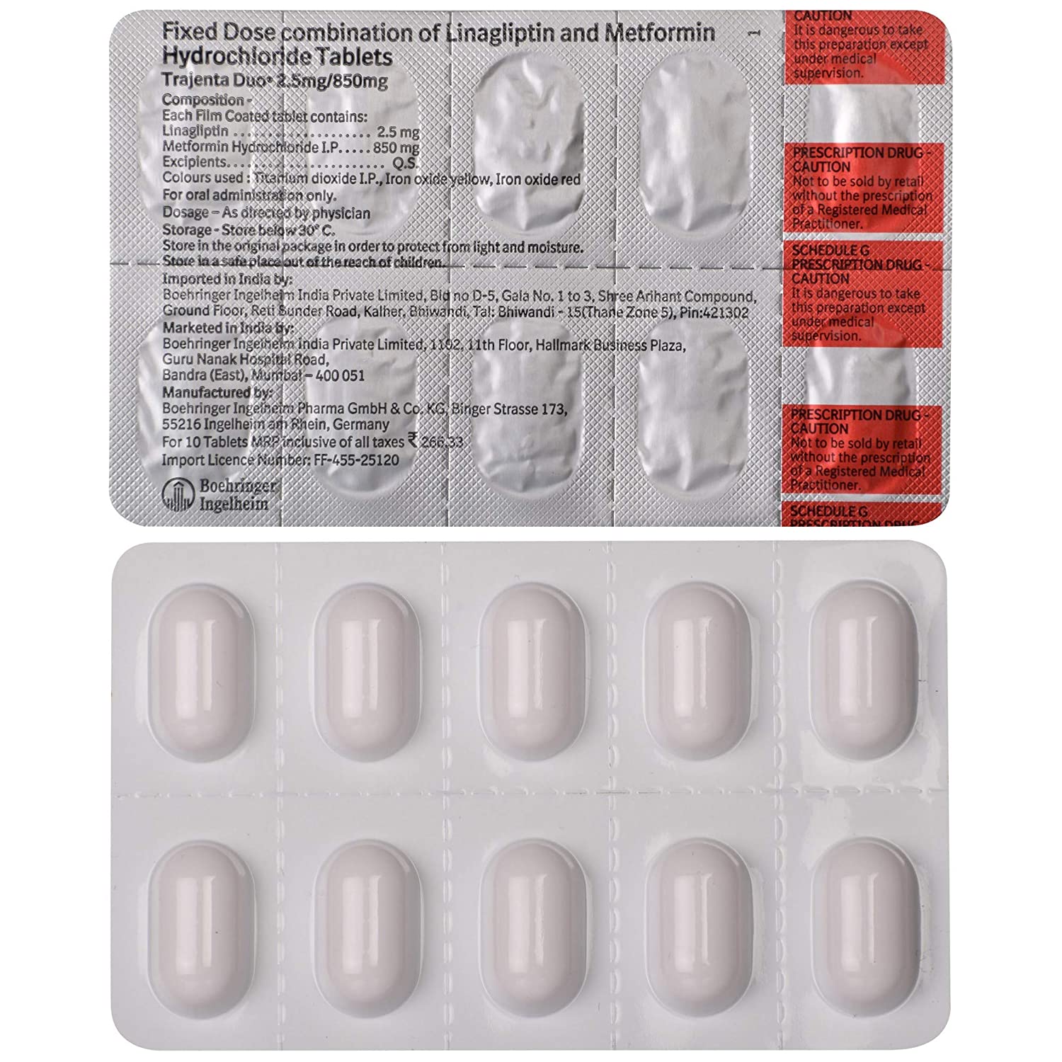 PositraRx: Your Local Online Pharmacy: Trajenta Duo 2.5 mg/ 500 mg Tablet